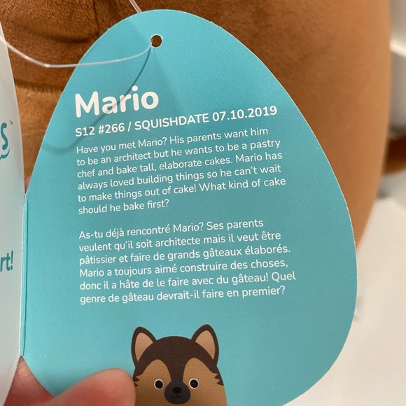 Squishmallows | Toys | Mario The German Shepard Squishmallows 2 Nwt ...